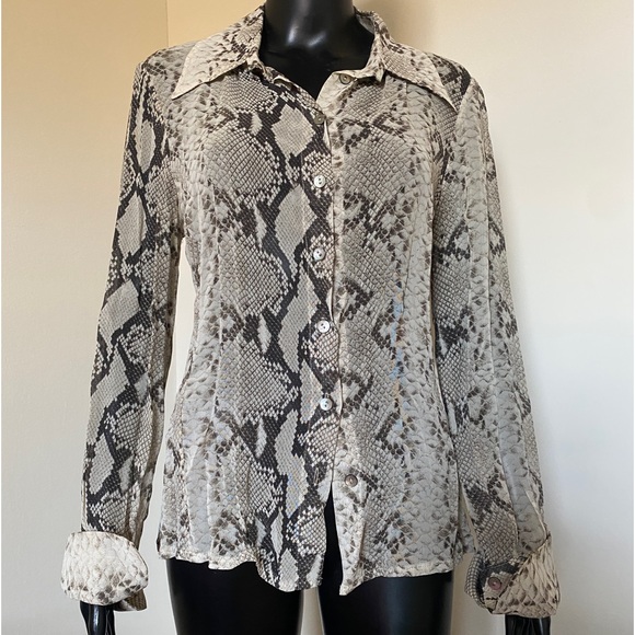 Rebecca | Tops | Snake Print Blouse By Rebecca | Poshmark